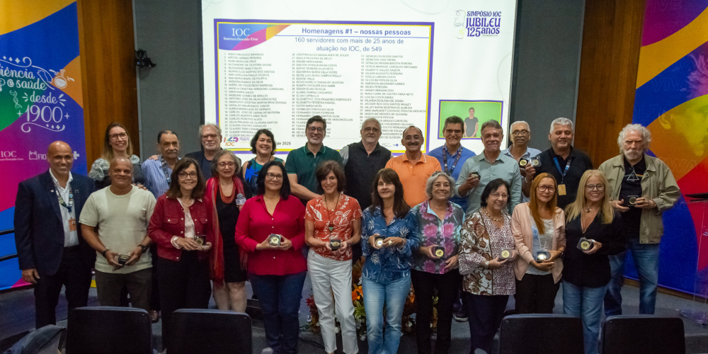 Commemorative medal for the 125th anniversary of the Oswaldo Cruz Institute | Oswaldo Cruz Institute